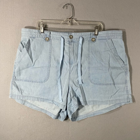 torrid | Shorts | Torrid First At Fit Light Blue Roll Cuff Shorts ...